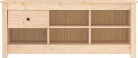 vidaXL Botník 110 x 38 x 45,5 cm masivní borovice [814594] Barva: Přírodní