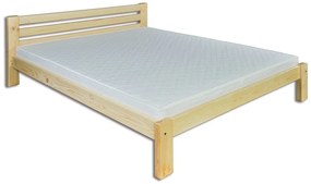 Drewmax LK105 - Dřevěná postel masiv dvojlůžko 140 cm
