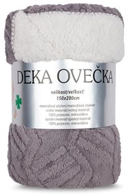 Tegatex Deka mikroflanel SLEEP WELL® - LINKY 150x200 cm – Světle šedá