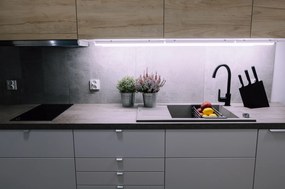 Kuchinox Dima, vysoká dřezová baterie s výtokem ve tvaru U, černá matná, LAV-BQD_768D