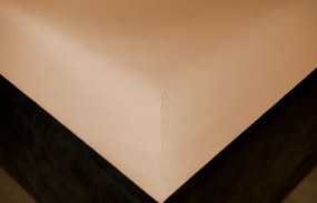 BROTEX Jersey prostěradlo EXCLUSIVE světle béžové Rozměr: 70 x 140 cm