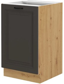 Dolní kuchyňská skříňka Sheila 50 D 1F 1S (dub artisan + grafit). 1040888