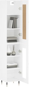 Skříň highboard bílá 34,5 x 34 x 180 cm kompozitní dřevo 3200369
