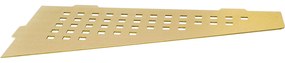 Rea Rea, kovová rohová koupelnová police 30x15 cm SF05, zlatá matná, REA-06015