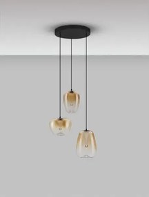 Designový lustr Oblo 3 Zlatá