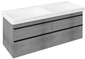 Sapho Sitia - Umyvadlová skříňka 116x50x44 cm, 4 zásuvky, dub stříbrný SI120-1111