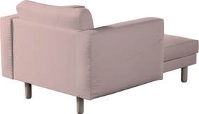 Potah na IKEA Norsborg šezlong s loketními opěrkami barva růžová látka pletený vzor