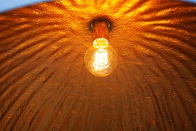 Moebel Living Bílozlaté závěsné světlo Dome 70 cm