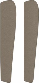 Čelo postele typu ušák taupe 147x23x118/128 cm textil 3118294