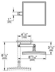 Grohe Selection Cube - Kosmetické zrcátko, chrom 40808000