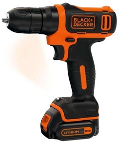 BLACK+DECKER - 10,8V AKU vrtací šroubovák, 1x aku 1,5 Ah Li-Ion, nabíječka BDCD12-QW