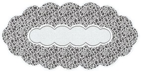 Žakárový ubrus - běhoun ERICK různé rozměry bílá MyBestHome Rozměr: 100x50 cm