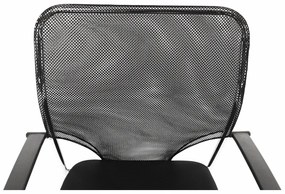 TEMPO Stohovatelná židle Umut - černá - 82x54x56 cm