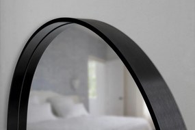 Olsen Spa Zrcadlo bez osvětlení REISA BLACK Průměr - 70 cm OLNZREI70B