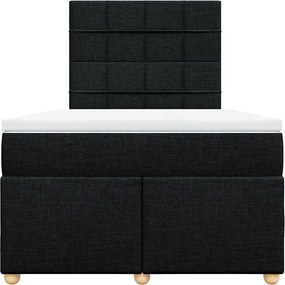 Box spring postel s matrací černá 120x190 cm textil 3293521