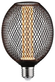 Paulmann LED MetallicGlow Globe Spiral E27 černá
