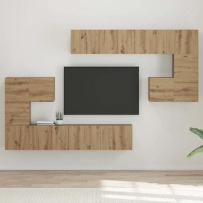 TV jednotky 4 ks Artisanový dub Kompozitní dřevo 3393494