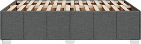 Rám postele bez matrací tmavě šedá 120x190 cm textil 3284819