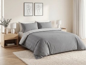 Povlečení z Renforcé bavlny CAPRIVI šedé Rozměr povlečení: 2 ks 70 x 90 cm | 200 x 220 cm