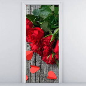 Fototapeta na dveře - Kytice růží (95x205cm)