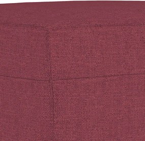 3dílná sedací souprava s polštáři vínová textil 3201832