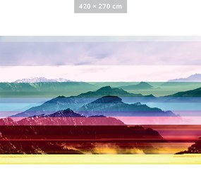 obrazová tapeta pohoří Velikost: 420 × 270 cm