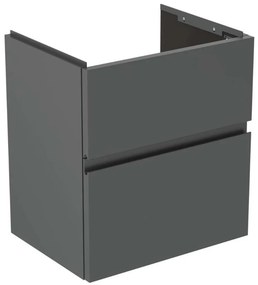 Ideal Standard Finesse - Umyvadlová skříňka, 50x38x55 cm, 2 zásuvky, matný antracit E3378Y2