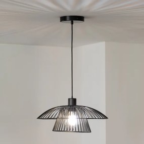 Brilagi - LED Lustr na lanku CERIA WIRE 1xE27/40W/230V pr. 38 cm černá
