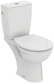 Ideal Standard Eurovit - WC kombi se sedátkem SoftClose, zadní odpad, bílá W328501