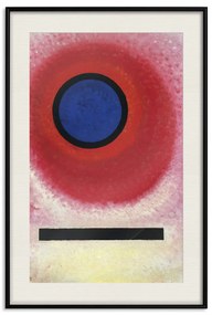 Plakát Modrý kruh - Kandinského expresivní barevná kompozice