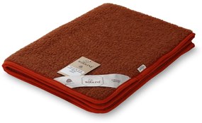 Wooline Vlněná Merino deka Thumbled cihlová Rozměr: 75 x 100 cm