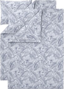 Livarno® Sada ložního povlečení Renforcé, 140 x 200 cm, 70 x 90 cm, 2dílná, navy modrá