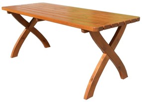 ROJAPLAST Zahradní stůl - STRONG, 160x70 cm, dřevěný