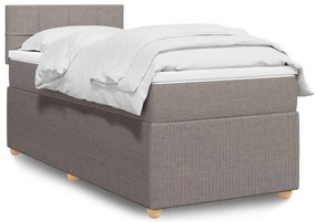 Box spring postel s matrací taupe 80x200 cm textil 3289587