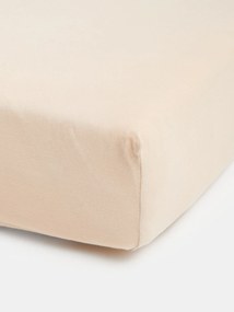 Sinsay - Napínací prostěradlo z bavlněného jersey s gumou - béžová