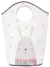 Koš na prádlo a hračky bunny heart (60l)