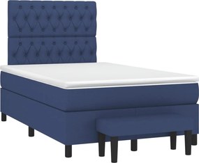 Box spring postel s matrací černá 120x190 cm textil 3270382