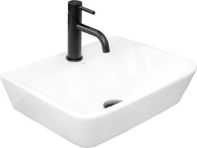 Keramické umyvadlo závěsné/na desku REA REMI, bílé