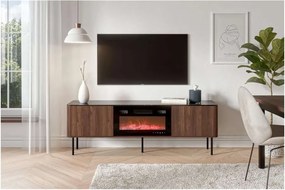 TV stolek Linos I, ořech warmia / černá