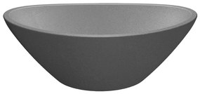 Laveo Vela, granitové umyvadlo na desku 340x200x130 mm, šedá, LAV-VGV1510T