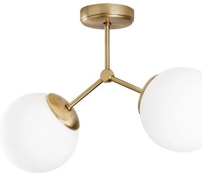 Stropní svítidlo v bílo-zlaté barvě Opviq lights Damar