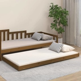 vidaXL Rám postele 100 x 200 cm masivní borovice [823490] Barva: Přírodní