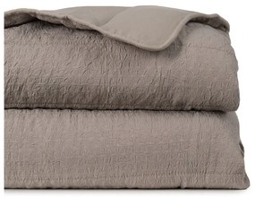 Taupe prošívaný přehoz 240x260 cm – Ixia
