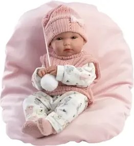 Llorens 63504 NEW BORN HOLČIČKA - realistická panenka miminko s celovi