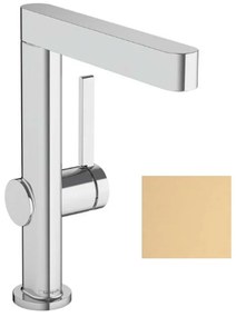 Hansgrohe Finoris - Umyvadlová baterie, s výpustí Push-Open a otočným výtokem, kartáčovaný bronz 76060140
