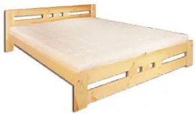 Dřevěná masivní postel 120x200 cm DN117 borovice masiv-přirodní