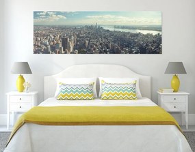 Obraz pohled na očarující centrum New Yorku - 150x50 cm