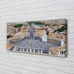 Obrazy na plátně Rome Vatican square panorama 140x70 cm