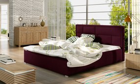 Eltap Čalouněná postel Latina s úložným prostorem Materiál a barva potahu: Mat Velvet 68 - tmavě fialová, Rozměry (cm): 140x200