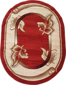 BE Koberec Adora 7014 TERRA - hnědý oválný Rozměr: 140x190 cm